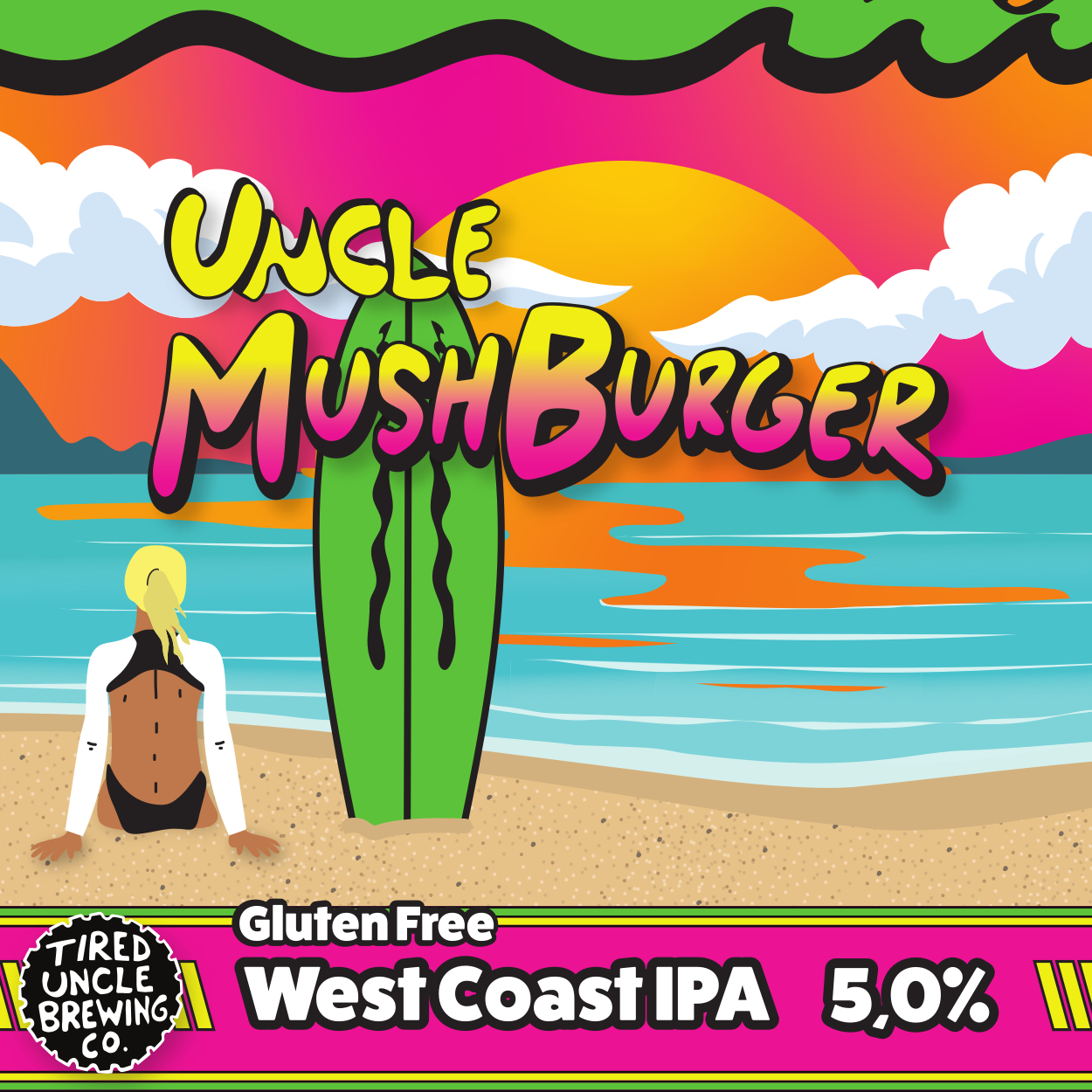 Uncle Mushburger Westcoast IPA 440 mL can – Tired Uncle's Brewery Shop
